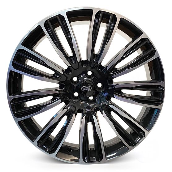 Jogo Roda KR L4 Land Rover Velar Aro 22 - Preta Diamantada - leandrinistore