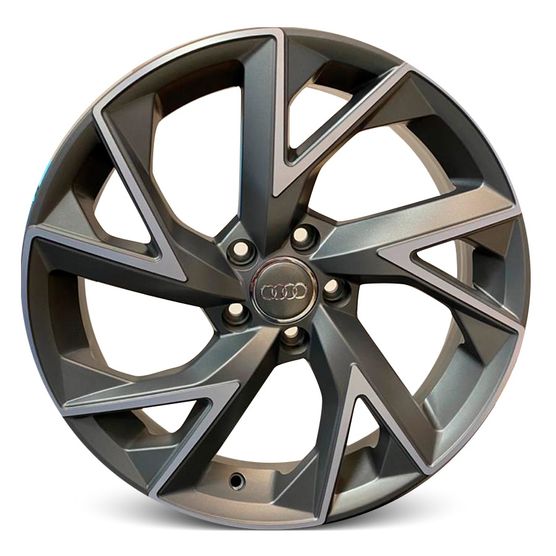 Jogo Roda Audi RSQ3 Aro 18 - Grafite Fosca Diamantada - leandrinistore