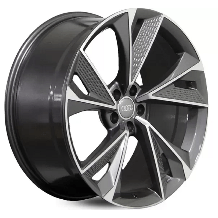 Jogo Roda Audi RS7 aro 19 - Grafite Diamantada - leandrinistore