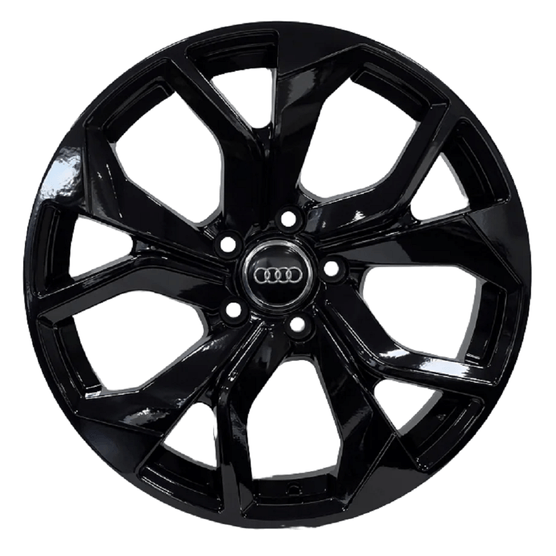 Jogo Roda Audi RS Q8 Aro 18 - Preta Brilhante - leandrinistore