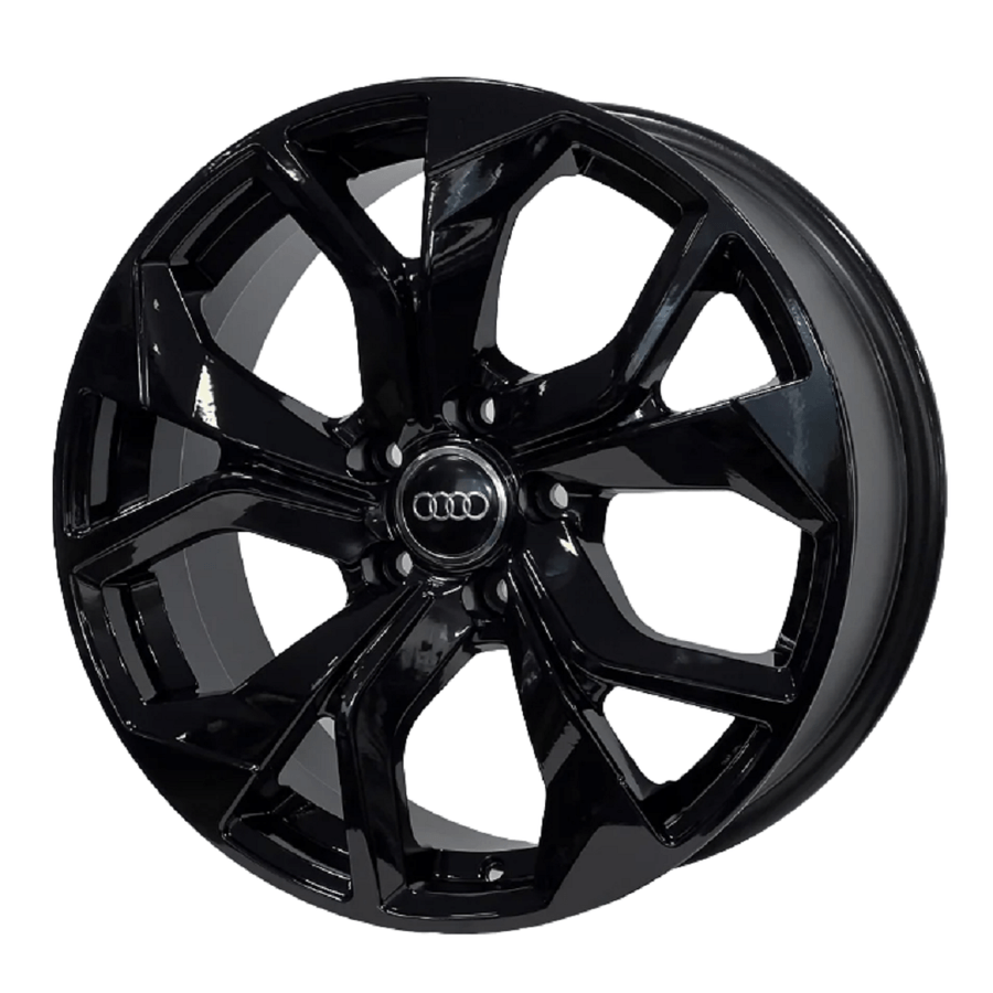 Jogo Roda Audi RS Q8 Aro 18 - Preta Brilhante - leandrinistore