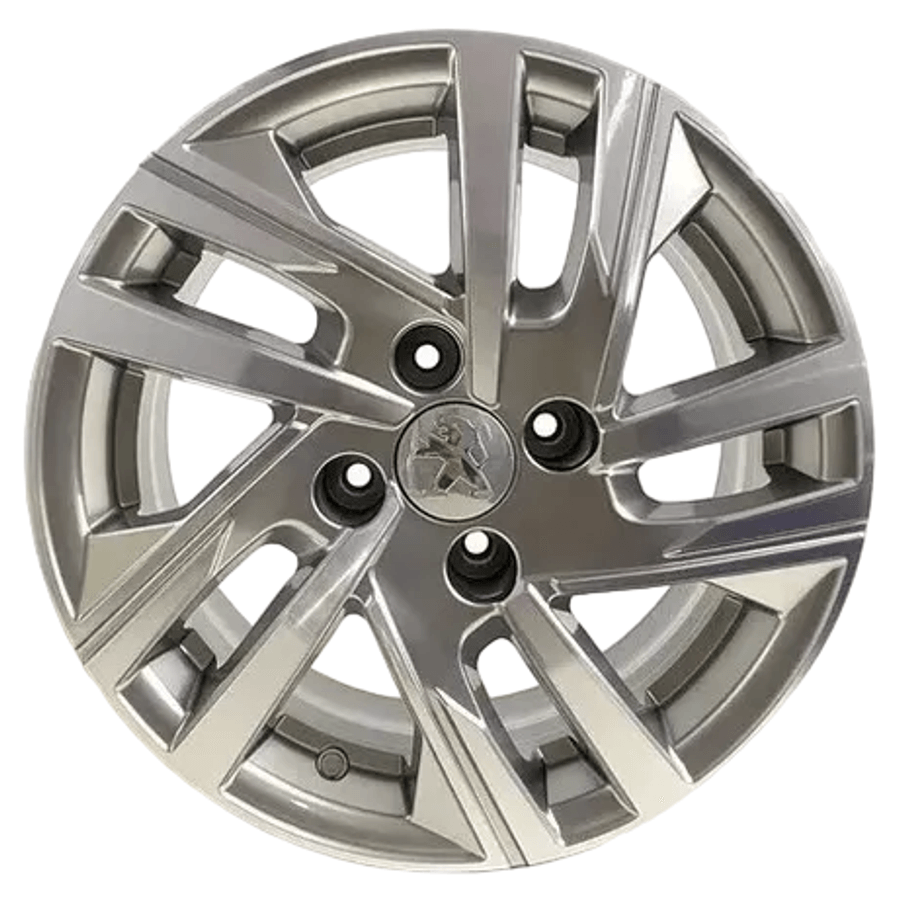 Jogo de Roda KR S38 Peugeot 208 Aro 15 - Prata - leandrinistore