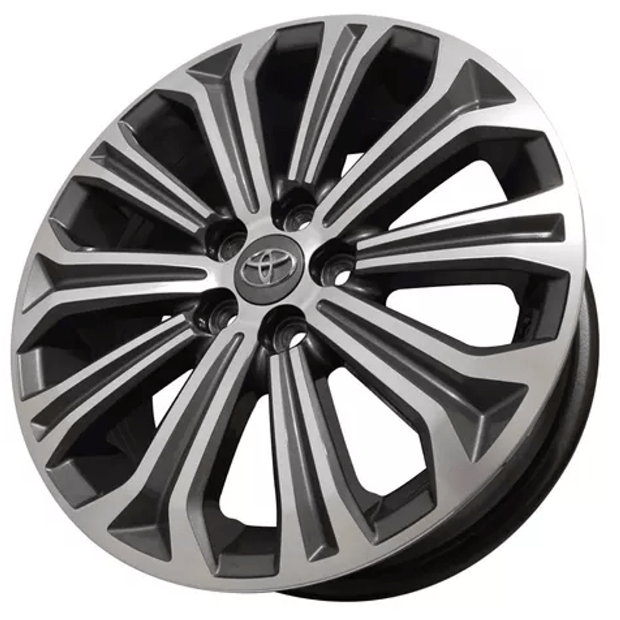 Jogo Roda KR S22 Aro 17 -Grafite Diamantada - leandrinistore