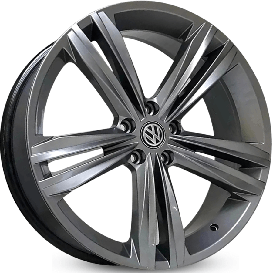 Jogo Roda KR S18 Volkswagen Tiguan R-Line Aro 18 - Grafite - leandrinistore
