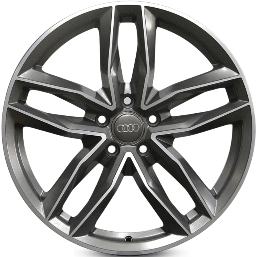 Jogo Roda Audi RS6 Aro 18 - Grafite Diamantada - leandrinistore