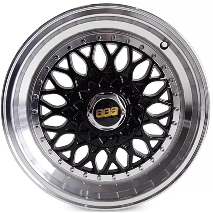 Jogo Roda KR M17 BBS RS Aro 17 - Preta Diamantada - leandrinistore