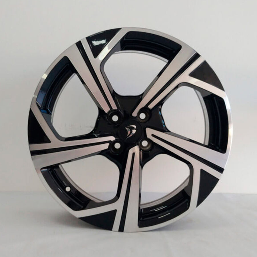 JOGO RODA BRW 1650 VALLETE ARO 18 - PRETA DIAMANTADA - leandrinistore