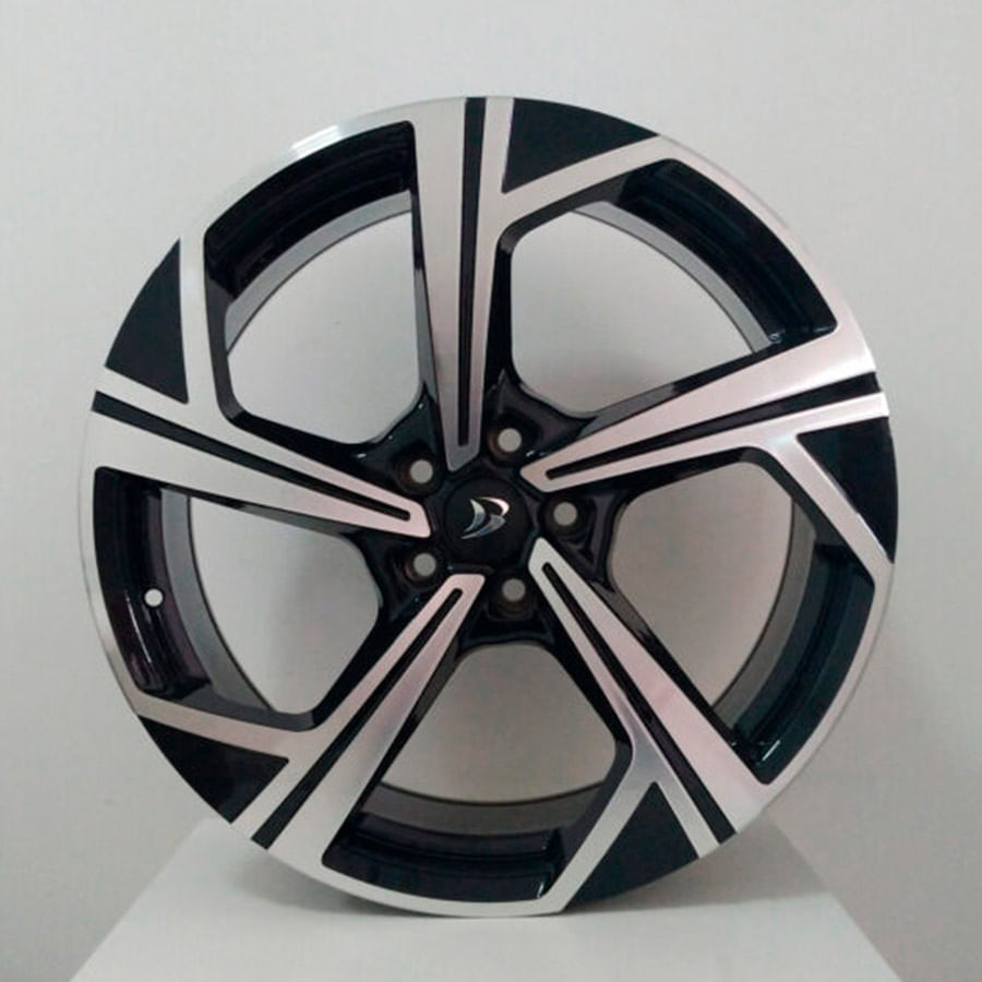 JOGO RODA BRW 1650 VALLETE ARO 20 - PRETA DIAMANTADA - leandrinistore