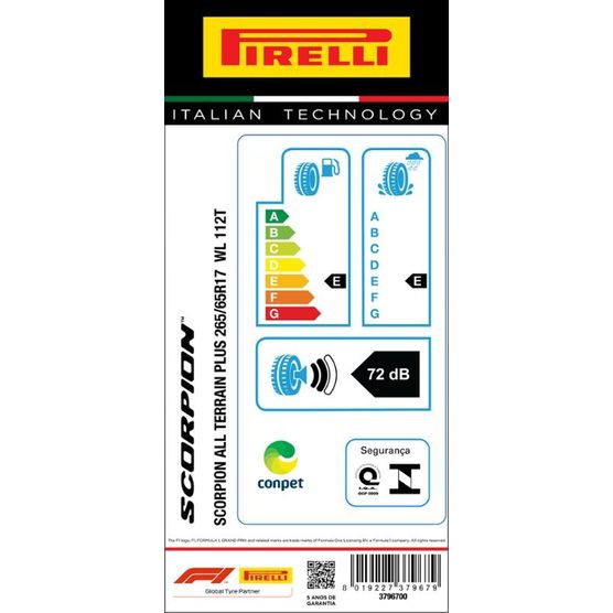 Pneu Pirelli Scorpion All Terrain Plus 265/65R17 WL 112T - leandrinistore