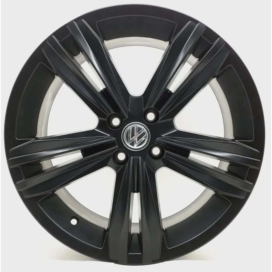 Jogo Roda KR S18 Volkswagen Tiguan R-Line Aro 15 - Preta Fosca - leandrinistore